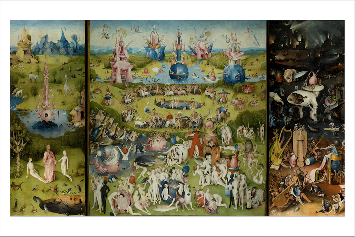 HIERONYMUS BOSCH PRINT: The Garden of Earthly Delights, 1495-1505, Fin ...
