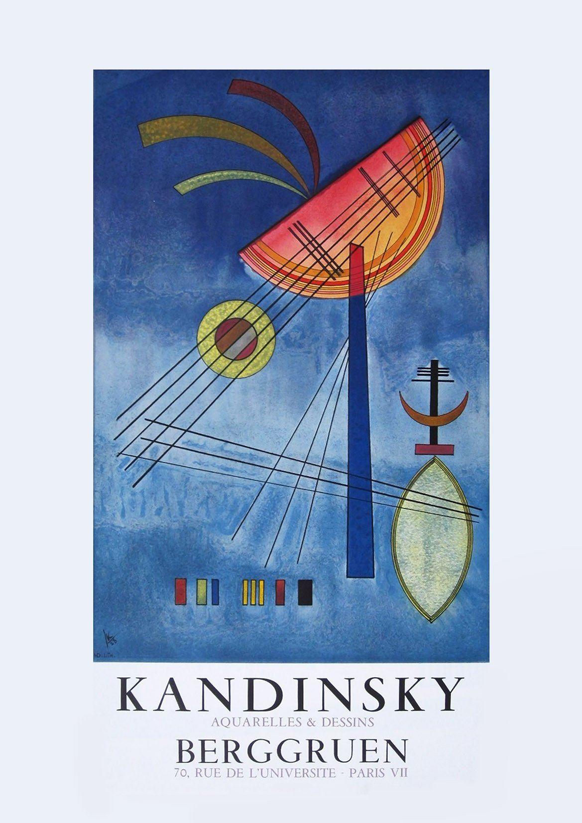 KANDINSKY EXHIBITION POSTER: Reproduction Gallery Poster – Pimlico Prints