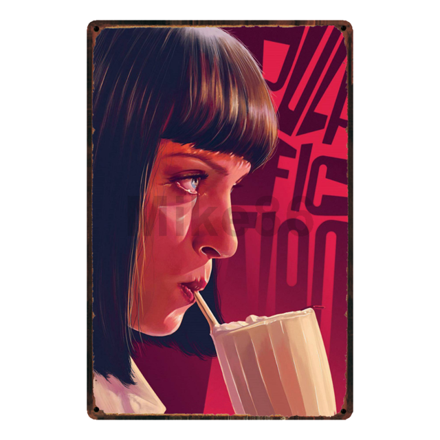 PULP FICTION ART: Tarantino Metal Wall Hanging Prints – Pimlico Prints