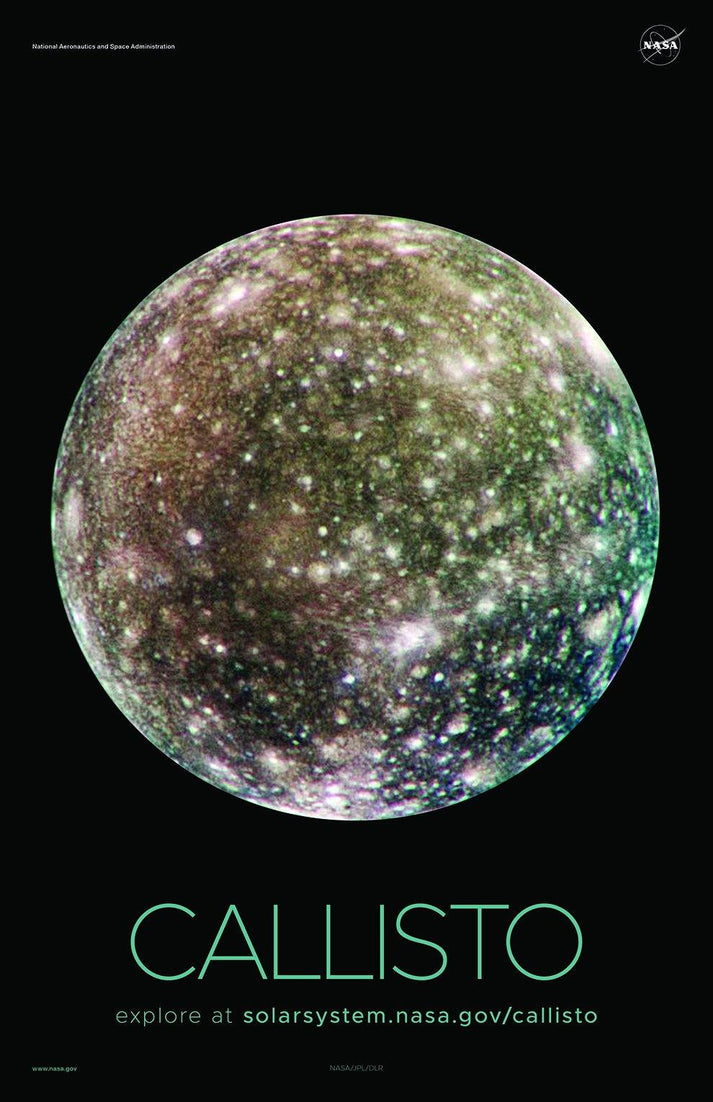 NASA CALISTO POSTERS: Solar System Series – Pimlico Prints