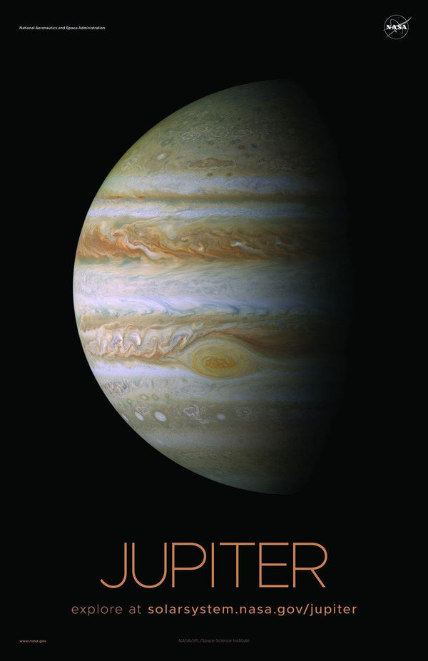 NASA JUPITER POSTERS: Solar System Series Wall Prints – Pimlico Prints