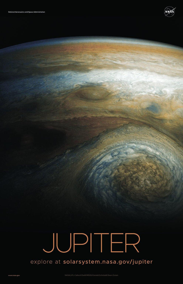 NASA JUPITER POSTERS: Solar System Series Wall Prints – Pimlico Prints