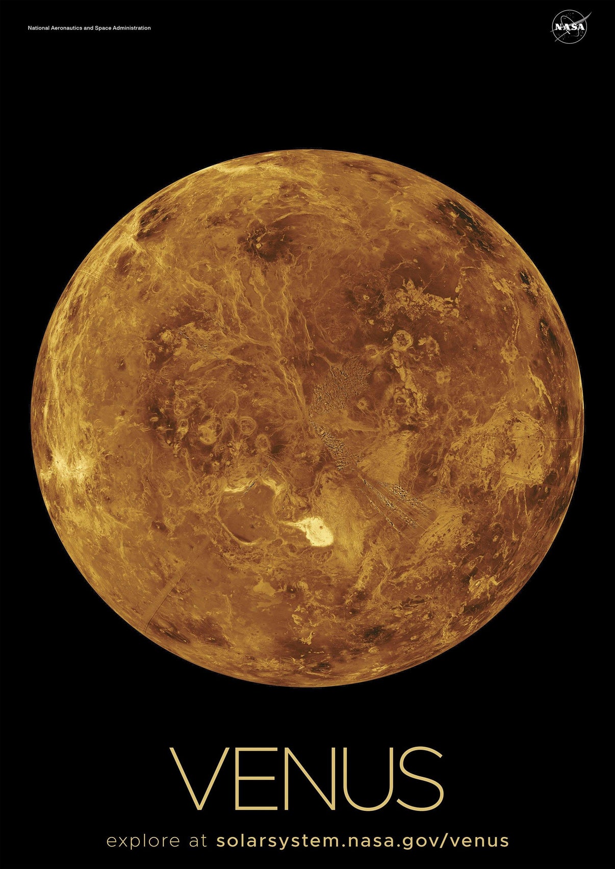 NASA VENUS POSTERS: Solar System Series Prints – Pimlico Prints