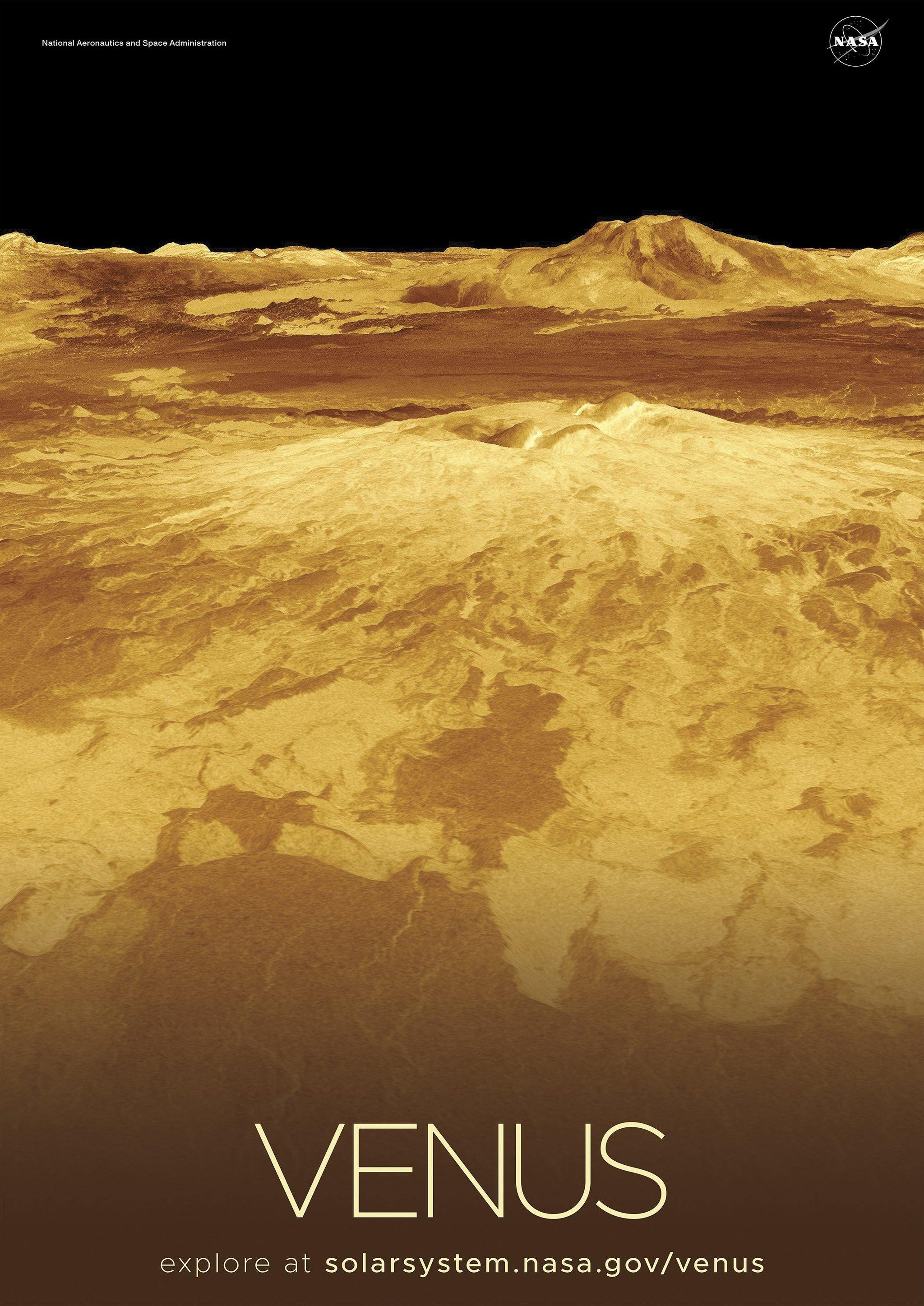 NASA VENUS POSTERS: Solar System Series Prints – Pimlico Prints